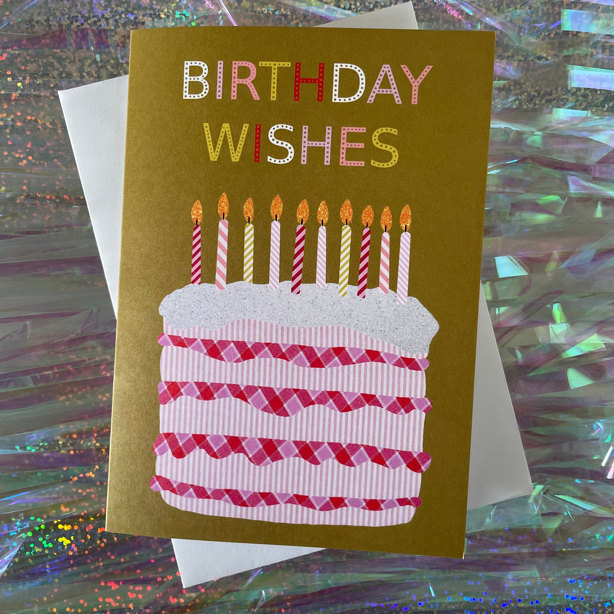 Unique Birthday Cake Card - Celebrate with Style - Katsillustration